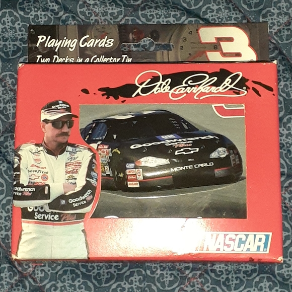 Nascar | Games | 200 Dale Earnhardt Sr Playing Cards In Collectors Tin ...